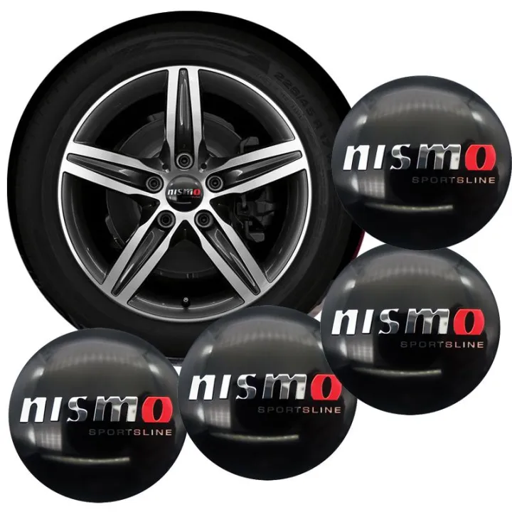 4PCS 56mm NISMO SPORTSLINE Car Center Cap Emblem Wheel sticker Hub Caps ...