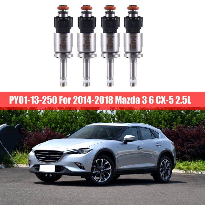 4 Pcs Fuel Injection Injector Car Fuel Injector PY01-13-250 PY0113250 ...
