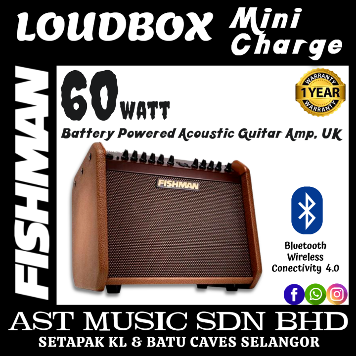 Fishman Loudbox Mini Charge 60-watt 1x6.5" Battery Powered Acoustic ...
