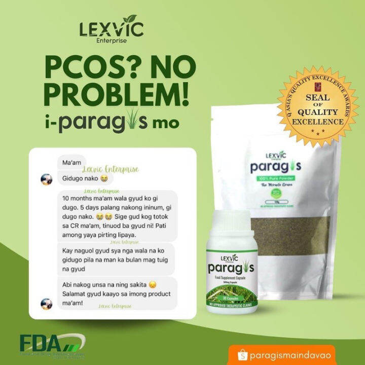 Original Paragis Tea Powder 120g by Lexvic Enterprise- For PCOS, Sperm ...