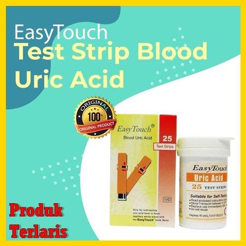Promo Menarik Stik asam urat easy touch isi 25 Check Test Darah ...