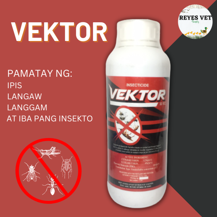 [VET SUPPORT] VEKTOR 1 Liter 32 EC Insecticide / Pamatay ng ipis ...