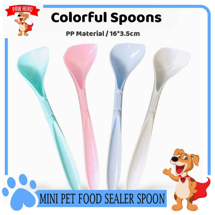 PAW HERO 1PC Mini Pet Spoon Pet Food Tin Spoon Dog Food Mixing Spoons ...