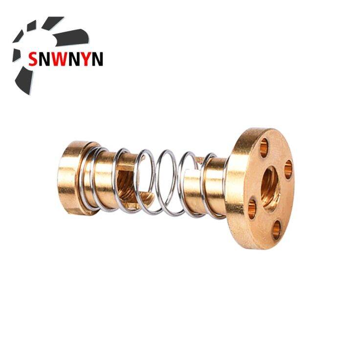T8 Anti Backlash Nut Spring Loaded Elimination Gap Nut For 8mm Acme ...