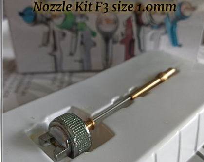 Nozzle dan Jarum Spray Gun Auarita F3 ukuran 1mm sparepart spray gun ...
