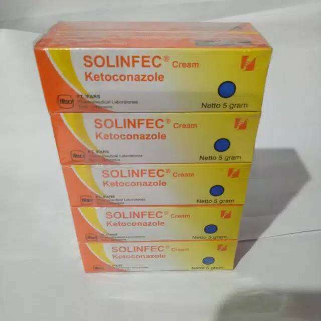 PAKET ISI 5 SOLINFEC BISA COD murah ketonazole obat luar untuk membantu ...