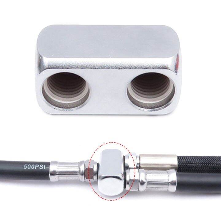 One Out Two Adaptor Diving Adaptor Scuba Diving 3/8-24 Black Low ...