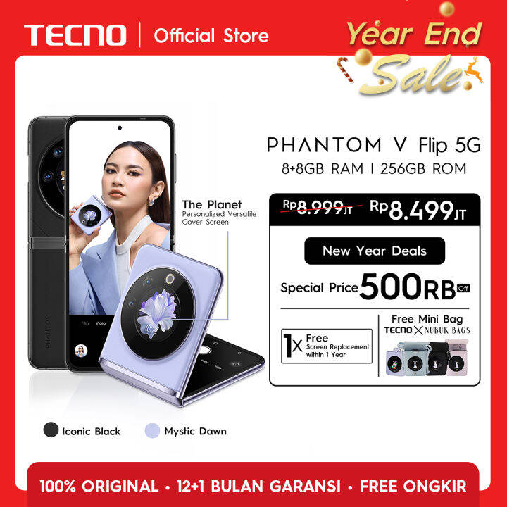TECNO PHANTOM V Flip 5G - 8+8GB*+256GB, 64MP Ultra-clear Cam, 120Hz ...