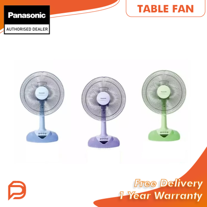 Panasonic Table Fan 12 Inch 3 Speed On Off 1 Year Warranty Stand Fan Detachable Stand Base ...