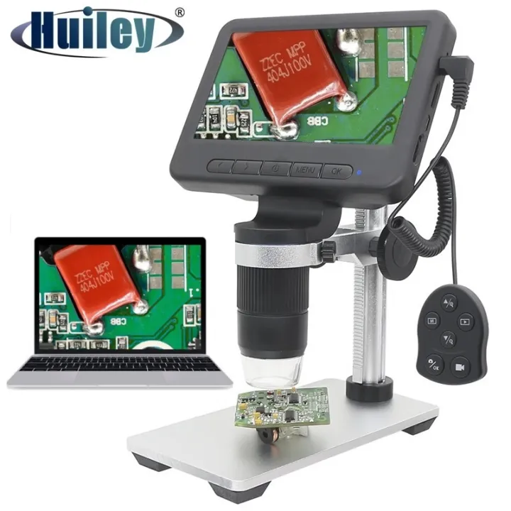 1000X Electronic USB Digital Microscope with 5 Inches LCD Display Zoom ...