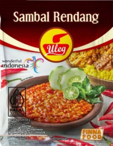 Finna Sambal Rendang Authentic Indonesia Hot Chili Spicy Condiments ...