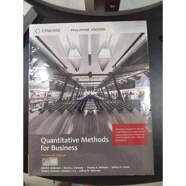 BOOKS Quantitative Methods for Business 13th Edition By. David R ...