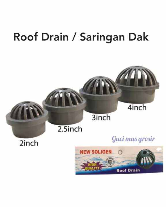Saringan Dak Pvc SOLIGEN ROOF Drain Talang Air | Lazada Indonesia