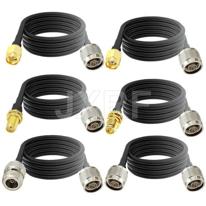 JXRF Connector SMA Male to SMA Male N Type Male Female RG58 Coaxial Extension Cable 1M 2M 3M 5M ...