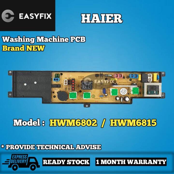 HWM6802 / HWM6815 HAIER WASHING MACHINE PCB BOARD (CONTROL BOARD) | Lazada