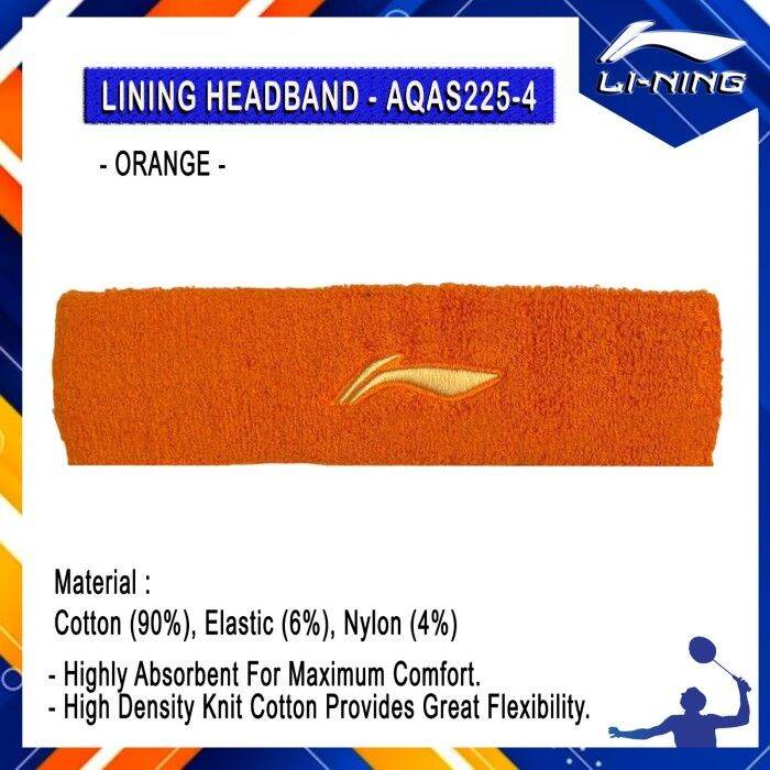 Deker Kepala Headband Head Band Lining AQAS225 -4 ORANGE | Lazada Indonesia