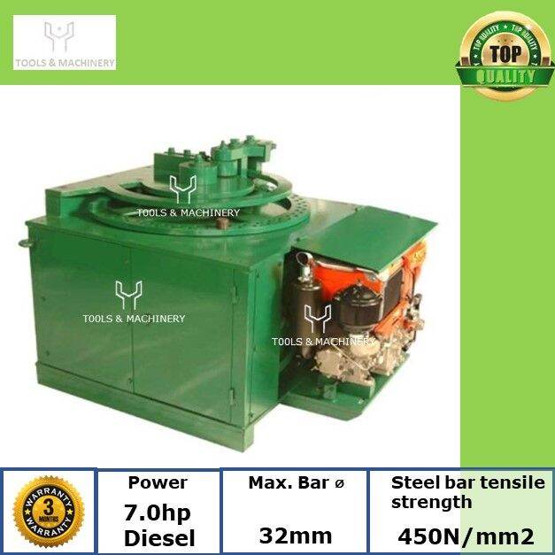 TH YBB32 BAR BENDER MACHINE 32MM WITH VIKYNO RV70 DIESEL ENGINE 7HP | Lazada