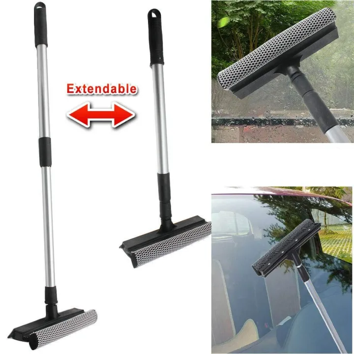 Telescopic Sponge Washer Extendable Squeegee Wiper Span Pencuci Tingkap ...