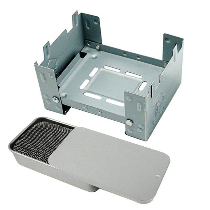 TOMSHOO Outdoor Stainless Steel Stove Mini Grill Portable Alcohol ...