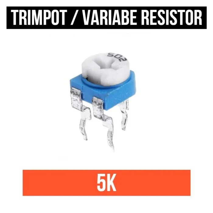 Resistor Trimpot 5k 502 Kilo Ohm Trimmer Potensiometer 5000 Variable ...