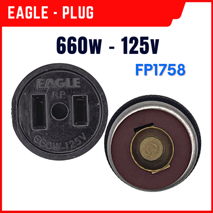Eagle Female Plug #1758 Base to Flat Pin Outlet (FP1758) Sold per pc ...