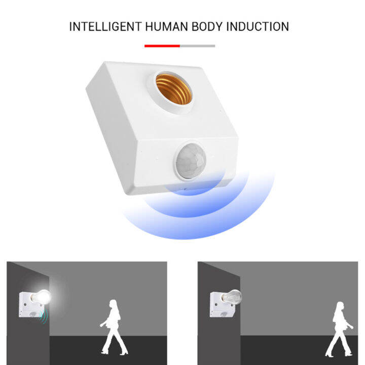 Dudukan Lampu Sensor Dinding Otomatis PIR, Soket Lampu Dinding Detektor ... Dudukan Lampu Sensor Dinding Otomatis PIR, Soket Lampu Dinding Detektor ...