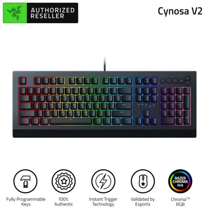 RAZER Cynosa V2 Chroma RGB Individually Backlit Gaming Keys Gaming ...