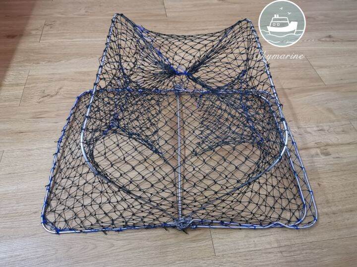 Rectangle Shape Foldable Cast Dip Cage Crab Trap Net Bubu Ketam Segi ...