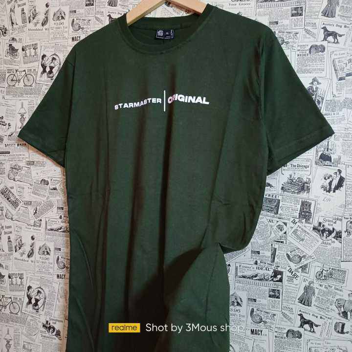 Baju Distro Cowok Bandung / Kaos Star Master Free Sticker Combat 24S ...