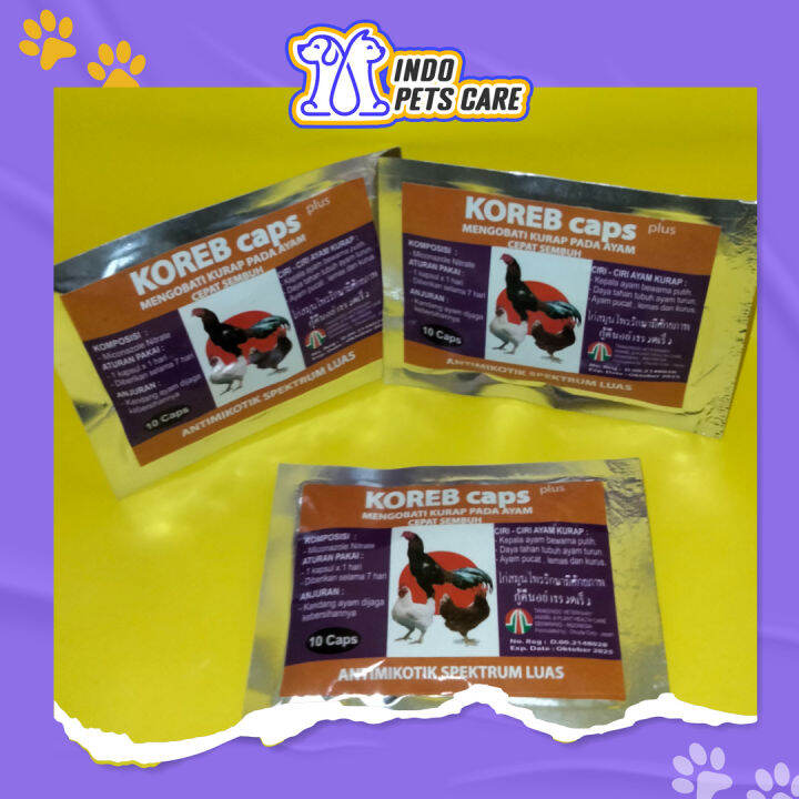 OBAT KURAP AYAM - KOREB PLUS 10 CAPS - MENGOBATI KURAPAN KUDISAN GATAL ...