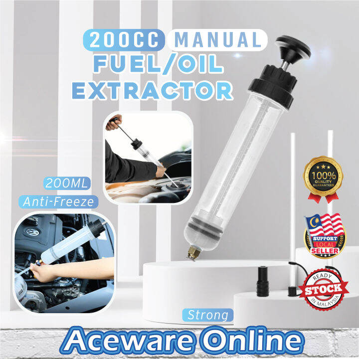 200cc Fuel Oil Extractor Manual Suction Pump Universal Extraction Car ...