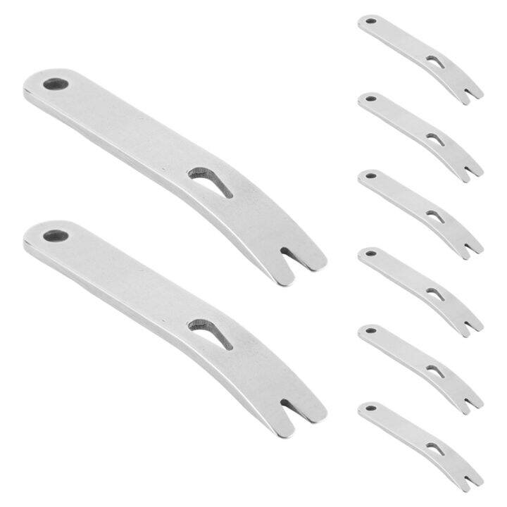 8 Pieces Mini Pry Bar Stainless Steel Flat Bar Multifunction Small Pry ...