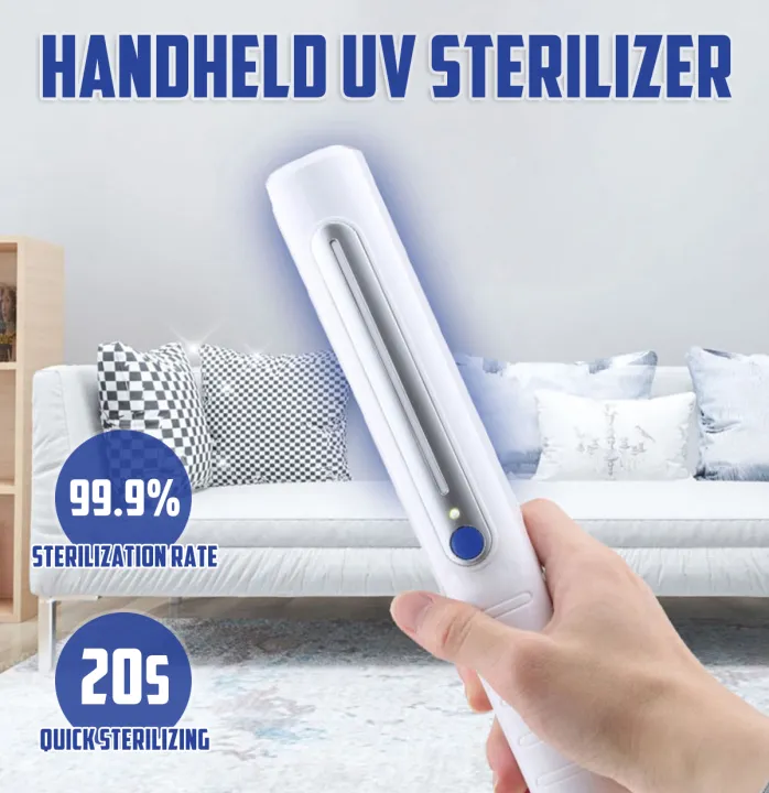 Handheld LED UV Germicidal Lamp UV Sterilizer Stick Disinfection Light ...