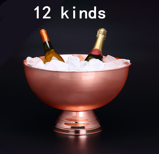 304 stainless steel Deer Head ear SILVER big ICE BUCKET BOWL CHAMPAGNE ...
