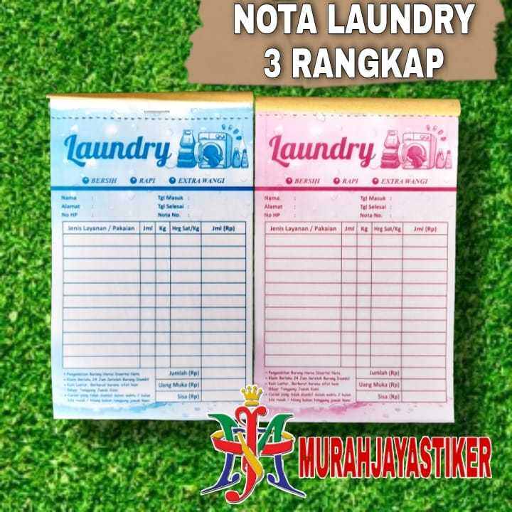NOTA LAUNDRY 3 RANGKAP / NOTA LAUNDRY 3 PLY / NOTA LAUNDRY MURAH ...
