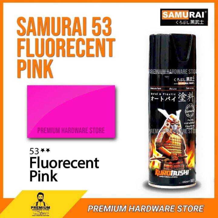 Samurai 53 Fluorescent Pink Spray 400ml | Lazada