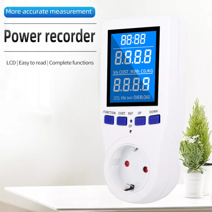 หน้าจอสีฟ้าเครื่องวิเคราะห์คุณภาพพลังงานเครื่องวัดพลังงาน EU UK US ...