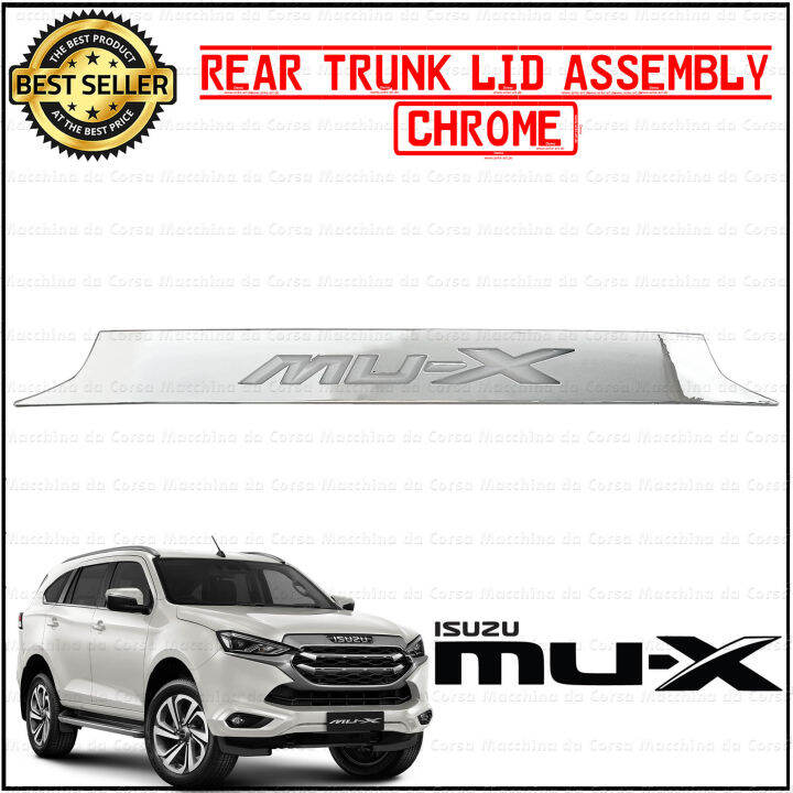 Isuzu MU-X 2022 Rear Trunk Lid Assembly (Dual Function Full LED MU-X Logo) Silver | Lazada PH