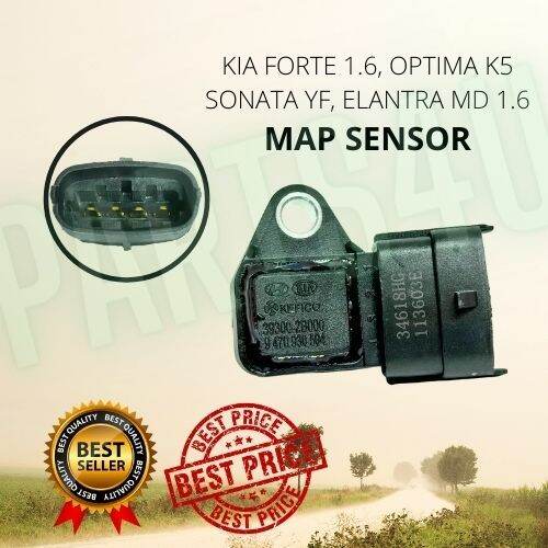 MAP SENSOR 4 PIN KIA FORTE 1.6L, SONATA YF, OPTIMA K5, K3 ELANTRA MD 1. ...