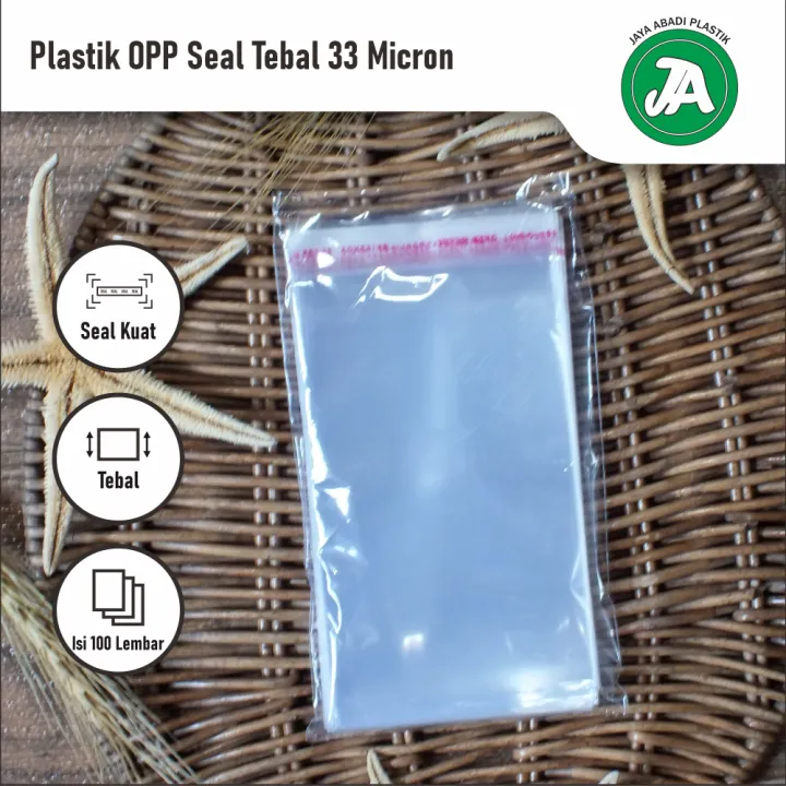 Plastik Opp 12,5 x 16 cm 33 mic tebal Plastik opp seal isi 100 Lembar | Lazada Indonesia