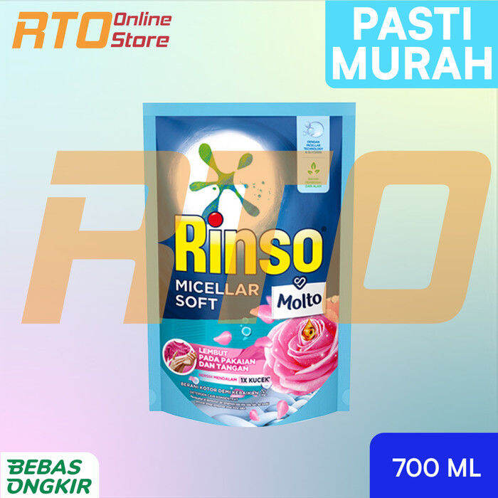 Rinso Molto Detergen Cair Micellar Soft 700mL | Lazada Indonesia