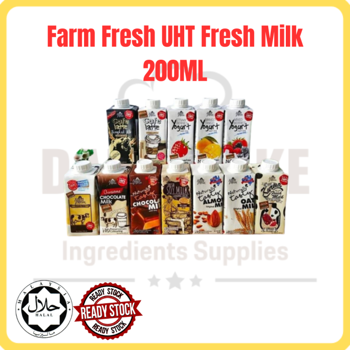 Farm Fresh UHT Fresh Milk 200ml/Beverage/Minuman/饮料/Milk/Susu/牛奶 | Lazada