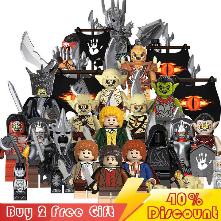 The Lord of the Rings Building Blocks Toy Sauron Ringwraith Witch king ...