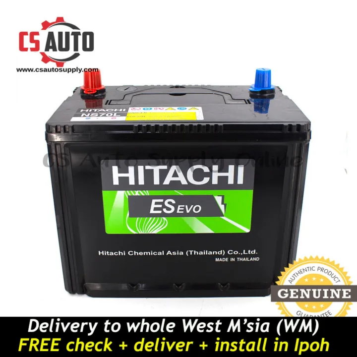 Hitachi NS70L ES Battery MF for Proton Preve, Toyota Estima, Innova and ...