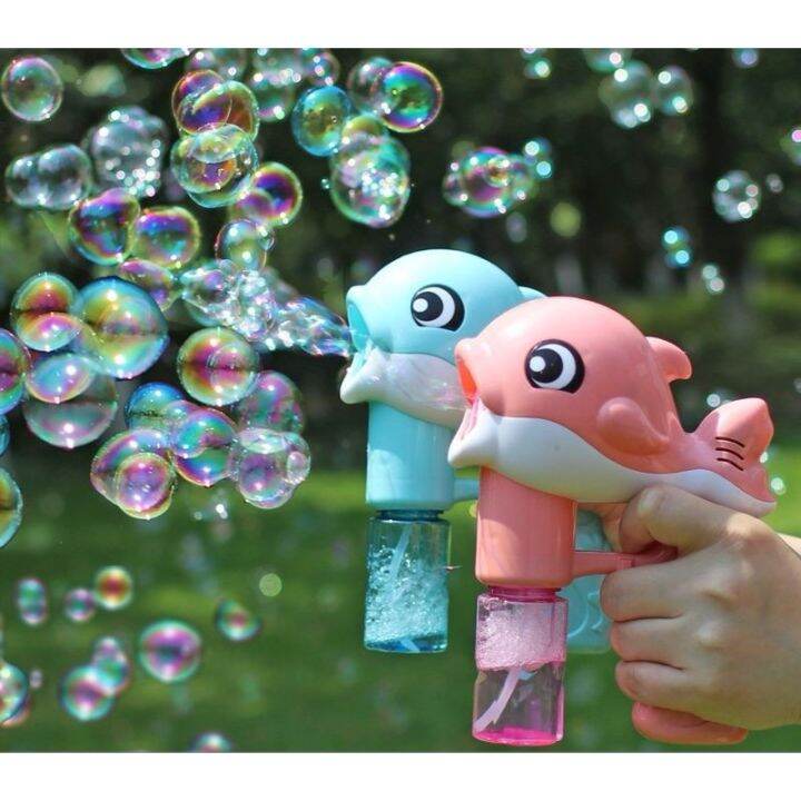 Automatic bubble gun electric dolphin bubble gun | Lazada PH