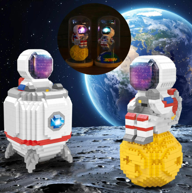 Mini Block Building Blocks Astronaut Toy Christmas Gifts Nasa Spaceman ...