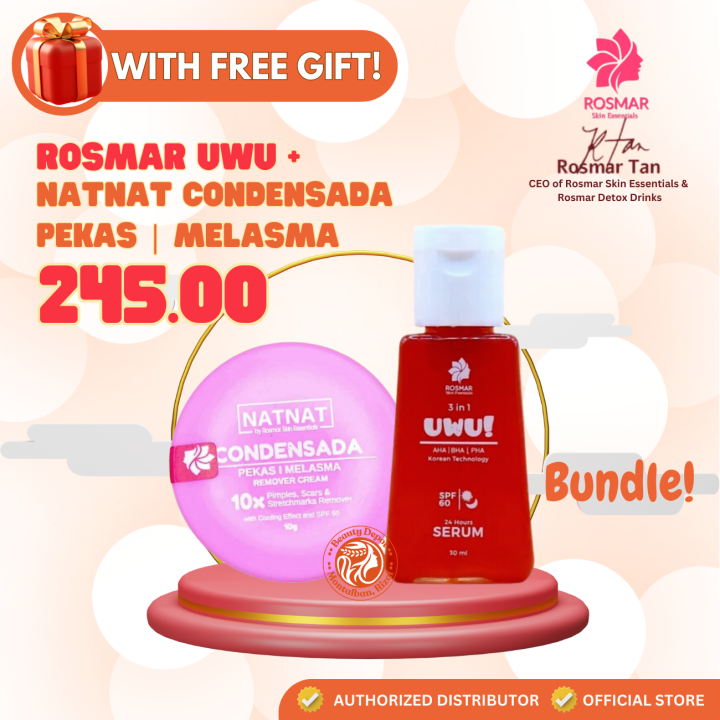 ROSMAR UWU and NATNAT Condensada Pekas and Melasma Remover Cream Bundle Price | BEAUTY DEPOT ...