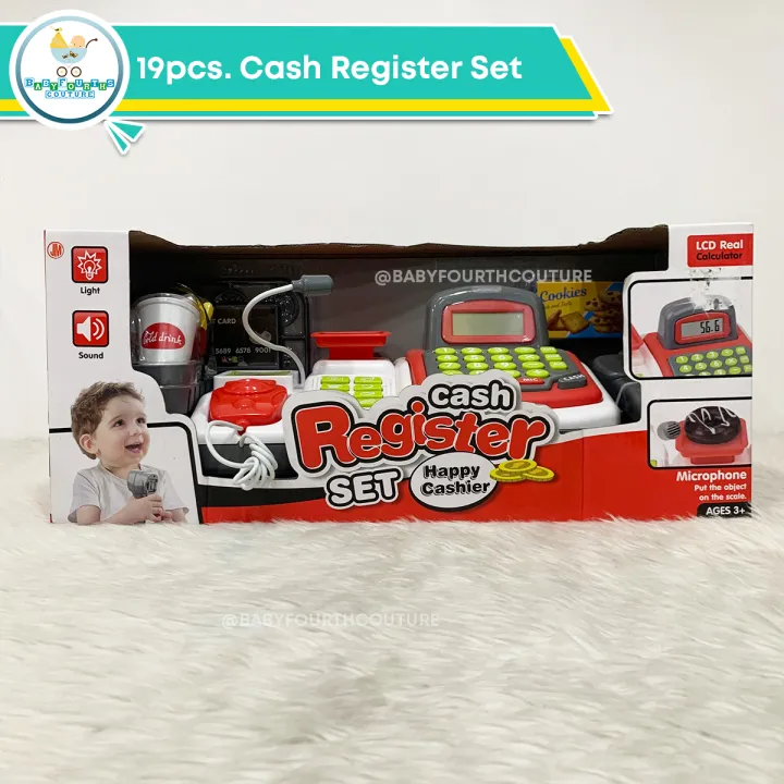 Baby Fourth Couture 19 pcs. Cash Register Set Happy Cashier Shopping ...