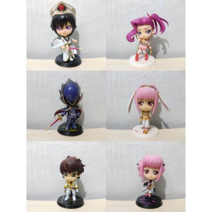 Code Geass Chibi Mini figure Kyun Chara CC Lelouch Kallen CC Nunally ...