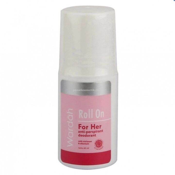 Wardah Roll On For Her 60 ml - Deodoran halal non alkohol yang mampu ...